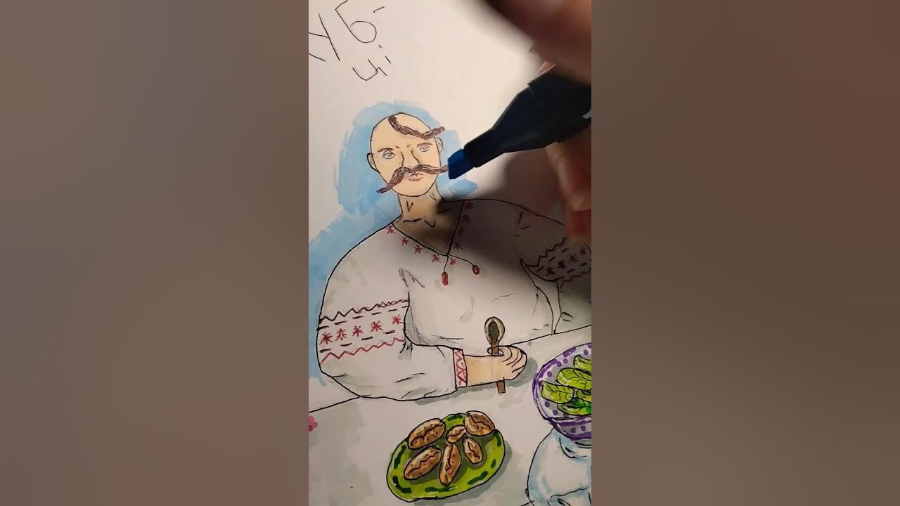 скетч маркерами🖌️🎨#скетч #артмарафон#арт#малювання #маркер - YouTube