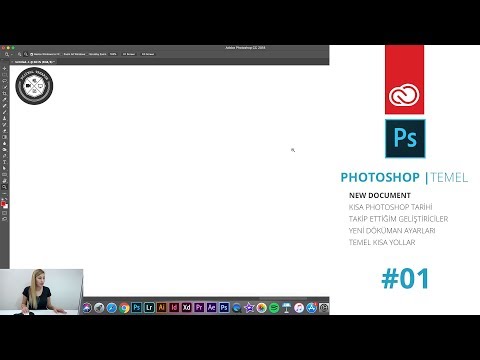 Adobe Photoshop CC Dersleri | #01 | Photoshop Nedir? Takip ettiğim Youtuberlar,Yeni Döküman Ayarları