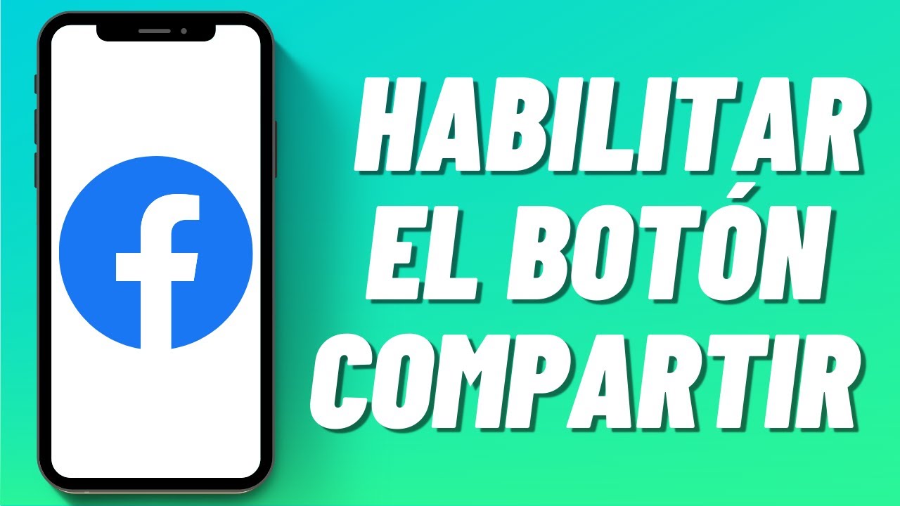 Cómo habilitar el botón compartir en Facebook - YouTube