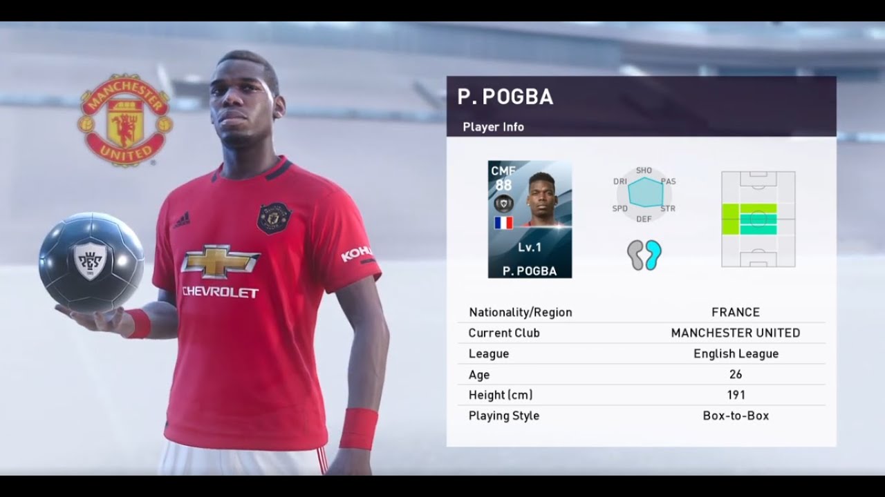 Paul Pogba - eFootball PES 2020 - YouTube