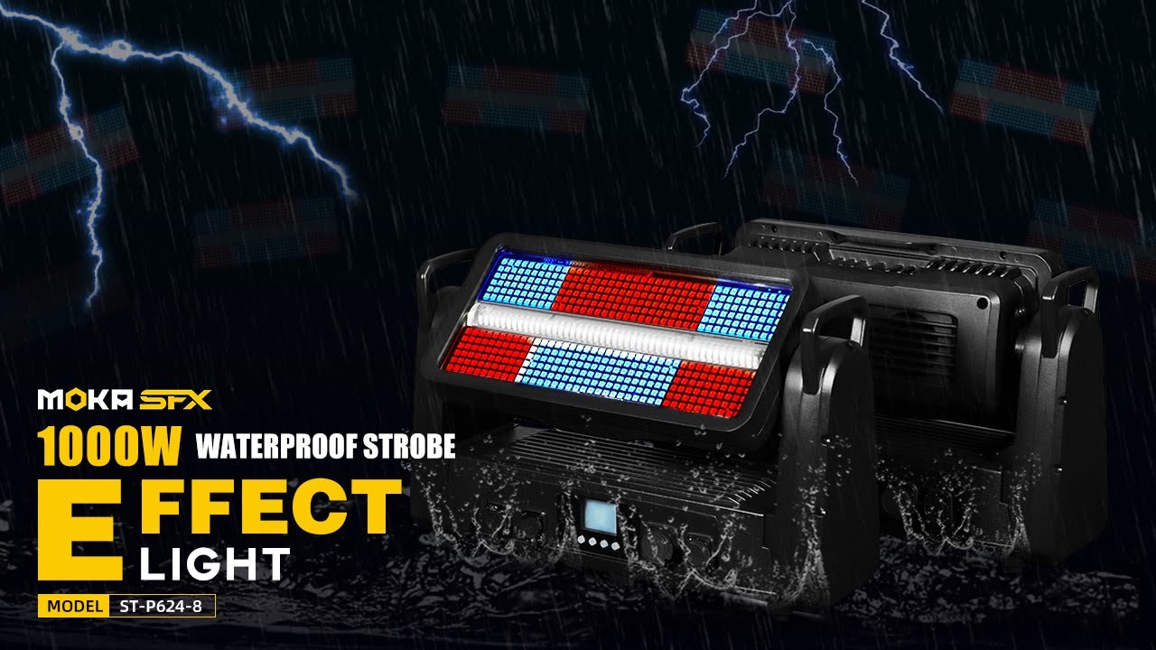 MOKA SFX 1000W RGB LED Waterproof Moving Head Strobe Lights | Outdoor ...