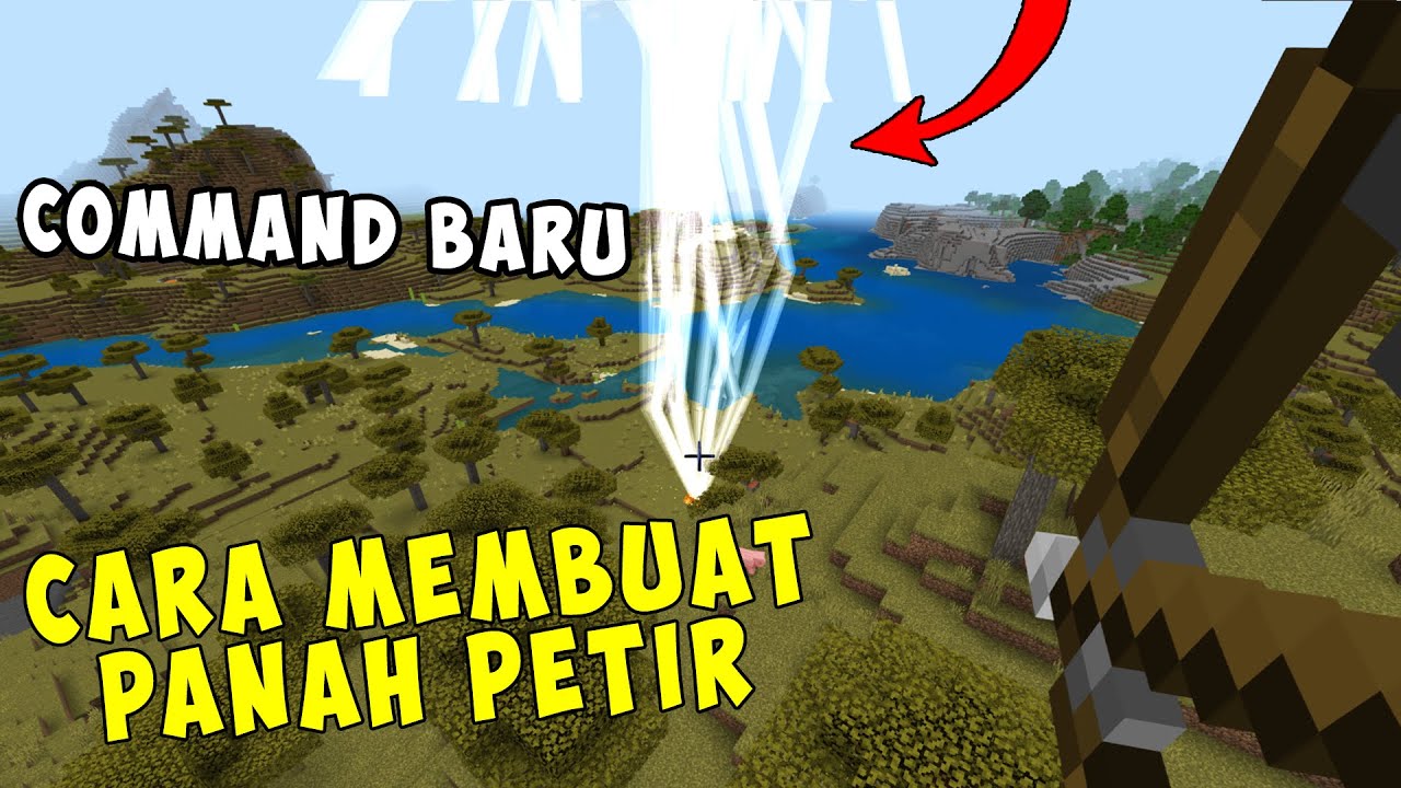 CARA BARU BUAT PANAH PETIR DI MCPE/MINECRAFT BEDROCK!! WORK 100% - YouTube