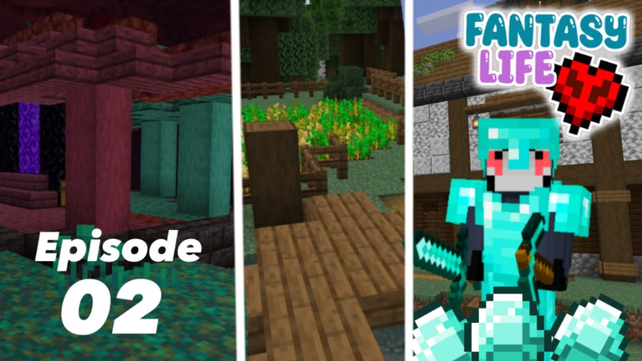 Fantasy Smp 1: Getting lots of Diamonds, and doing a lot of building ...