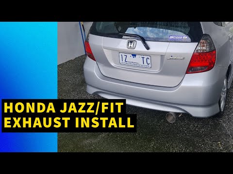 Honda Jazz/Fit GD3 Exhaust Install - YouTube