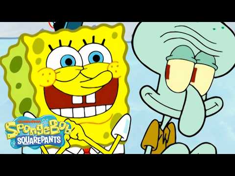 SpongeBob & Squidward at the Krusty Krab WITHOUT Mr. Krabs 😅 | 30 Minutes | SpongeBob