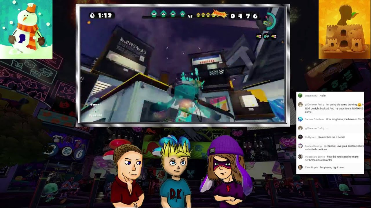 Splatoon Splatfest Sand Castles vs. Snowman Live Stream - YouTube