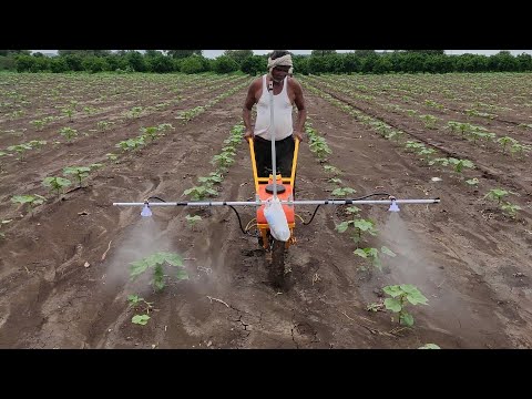 New heavy wheel spray pump Mini electric very high pressure spray - YouTube