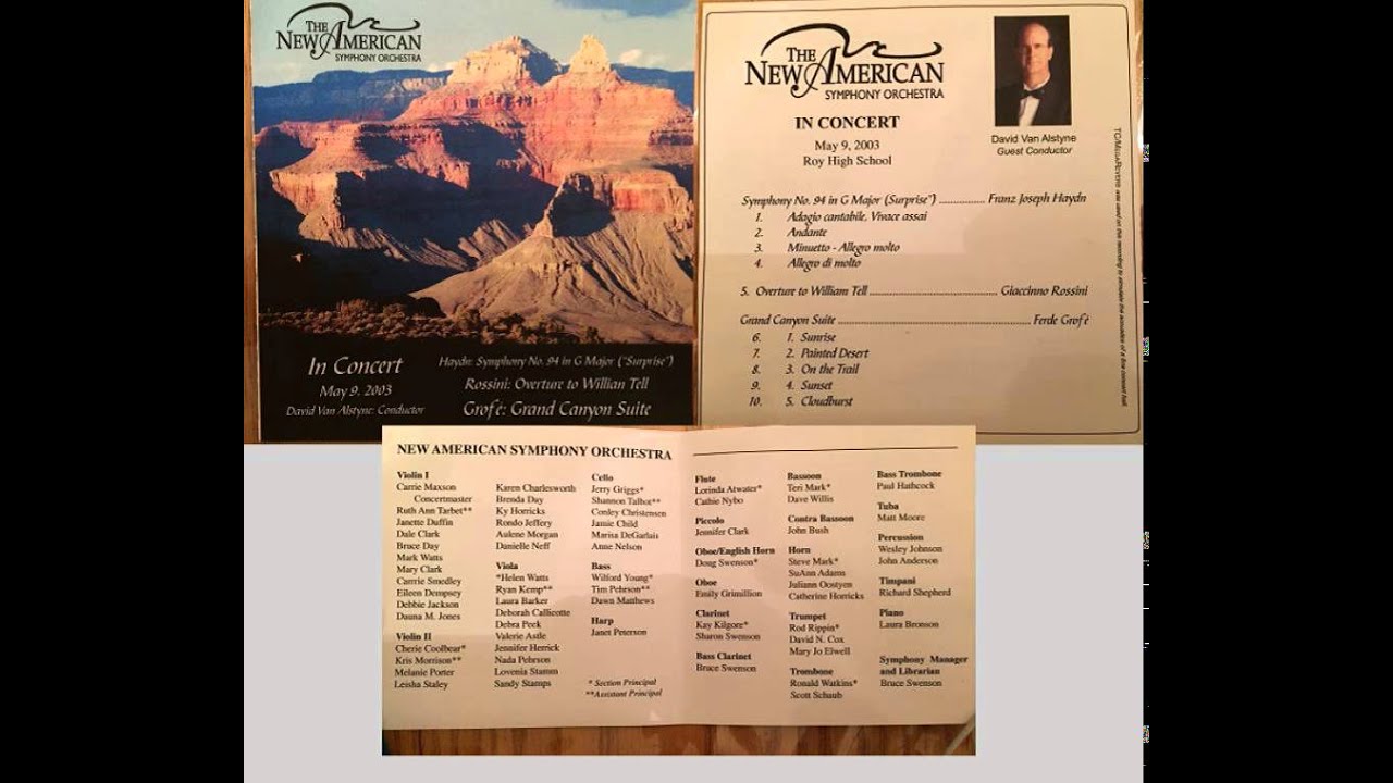 Grand Canyon Suite - Painted Desert - Ferde Grofe - New American ...