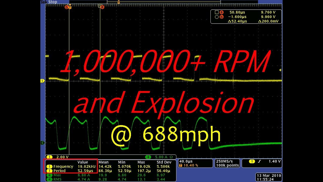 1,000,000 RPM and Explosion @ 688mph - YouTube