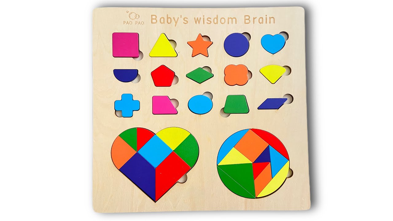Best Learn Puzzle Geometric shapes | Preschool Toddler Learning Toy ...