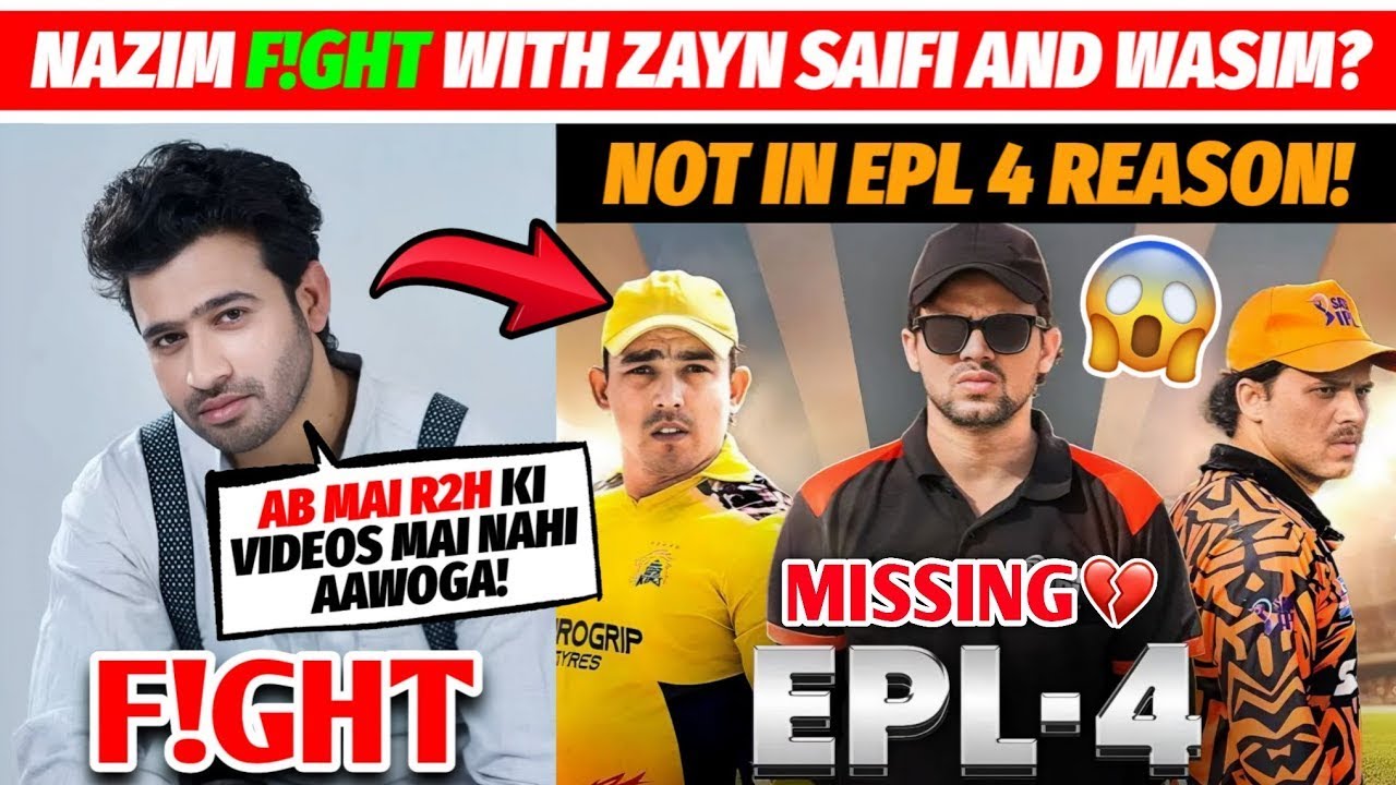 Why!🤔 Nazim Ahmed MISSING epl 4 ? | Nazim Ahmed not epl 4 | R2H | R2H new video - YouTube