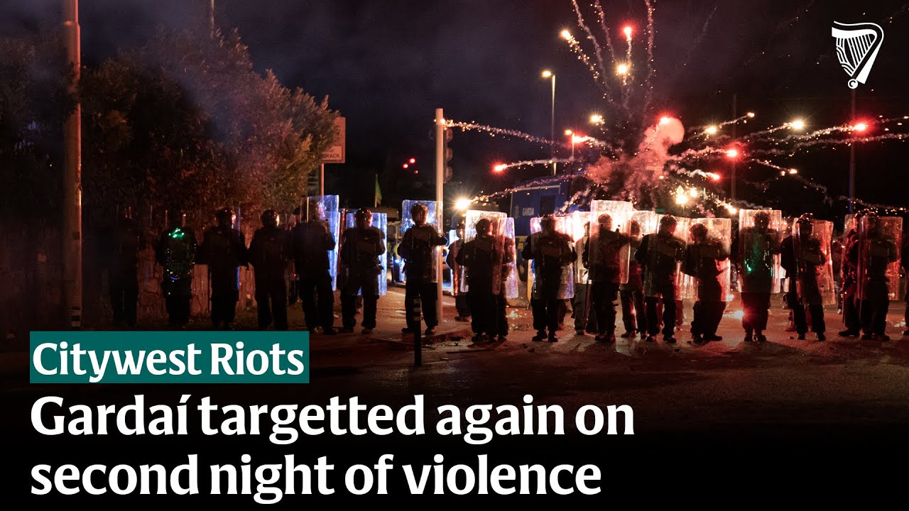 Fireworks, bottles, and stones thrown at Gardaí on second night of ...