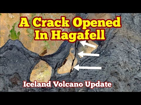 Hagafell Crack During Eruption: Pyroclastic Eruption And Explosion Near ...