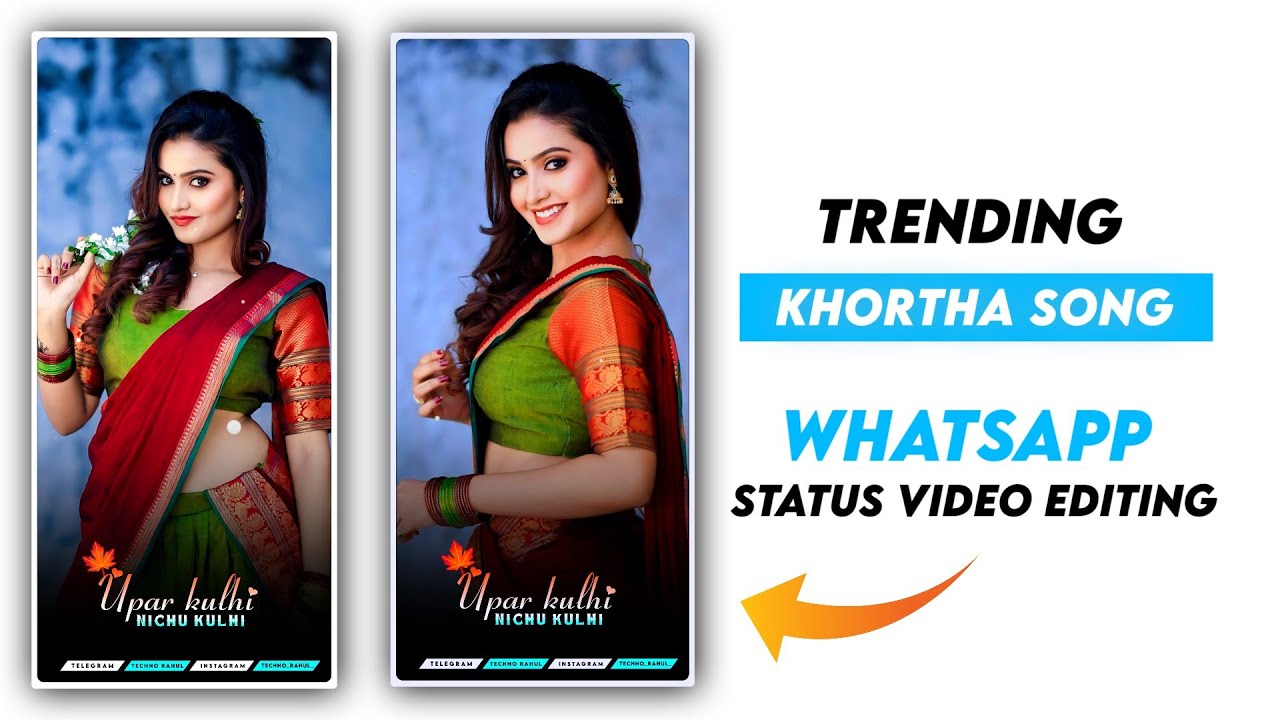 Uper Kulhi Nichu Kulhi Status Video Editing |Sumit Harshan Khortha New Song Status Video Editing ...