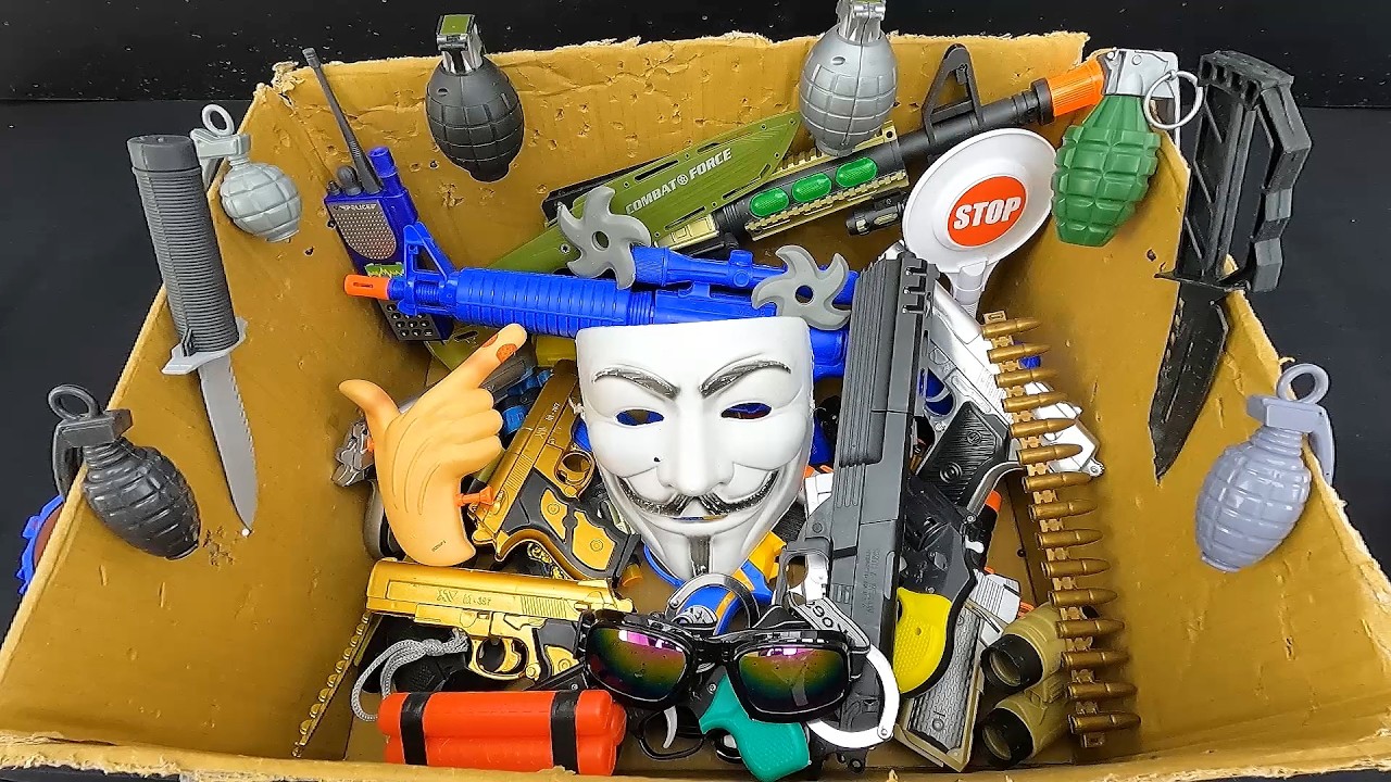 Hacker Weapons Box Unboxing! Anonymous Mask, Grenades, Combat Gear ...