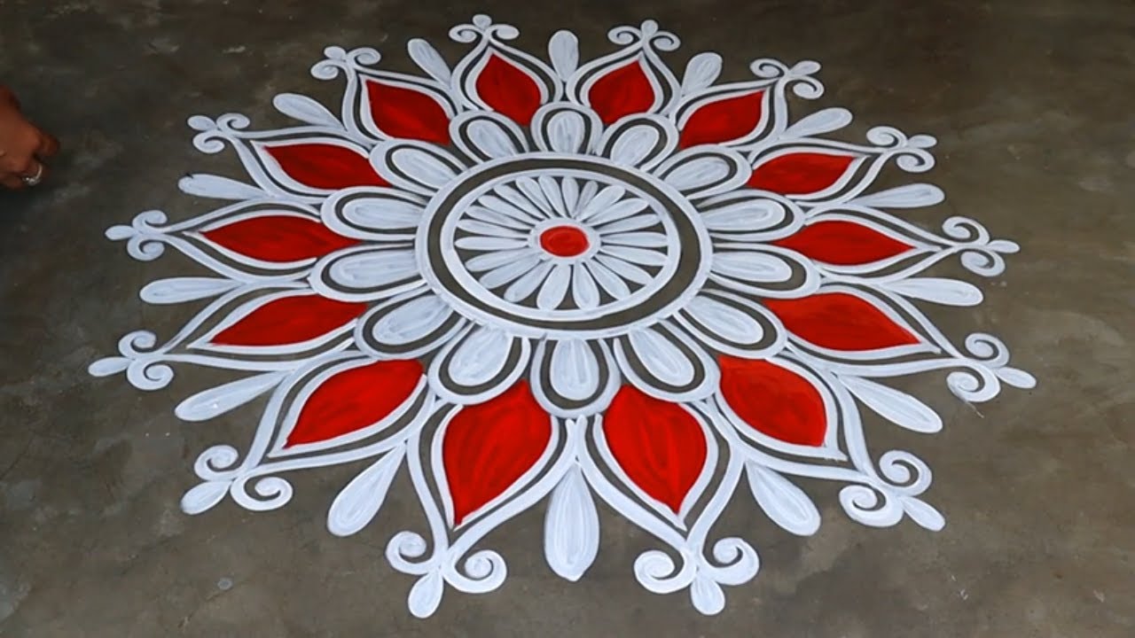 rangoli designs for Diwali 2022. Simple Rangoli Design for Diwali ...