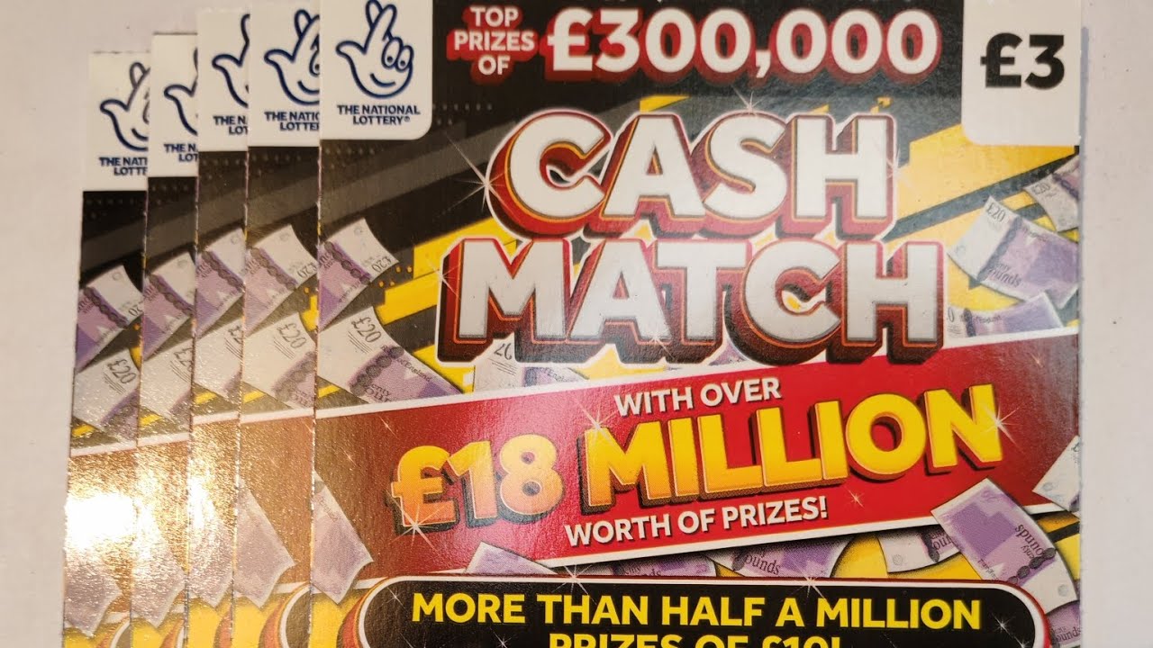 Cash match scratch cards £21 in play - YouTube
