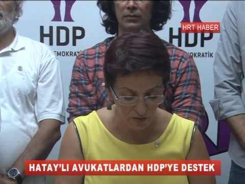 HATAY’LI AVUKATLARDAN HDP’YE DESTEK…