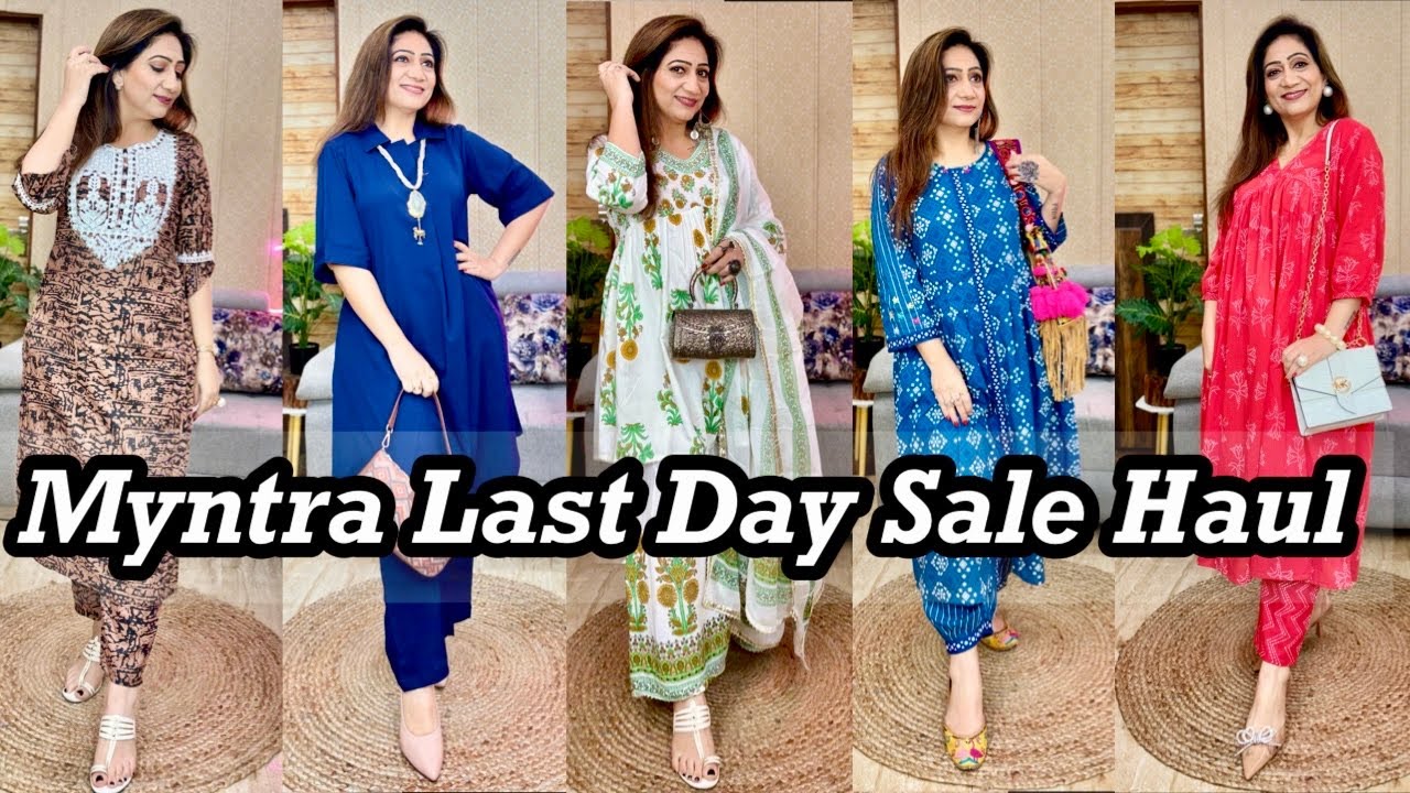 " Don't Miss "Myntra Last Day Sale Haul | 40%-80% Off Style Parade Sale ...