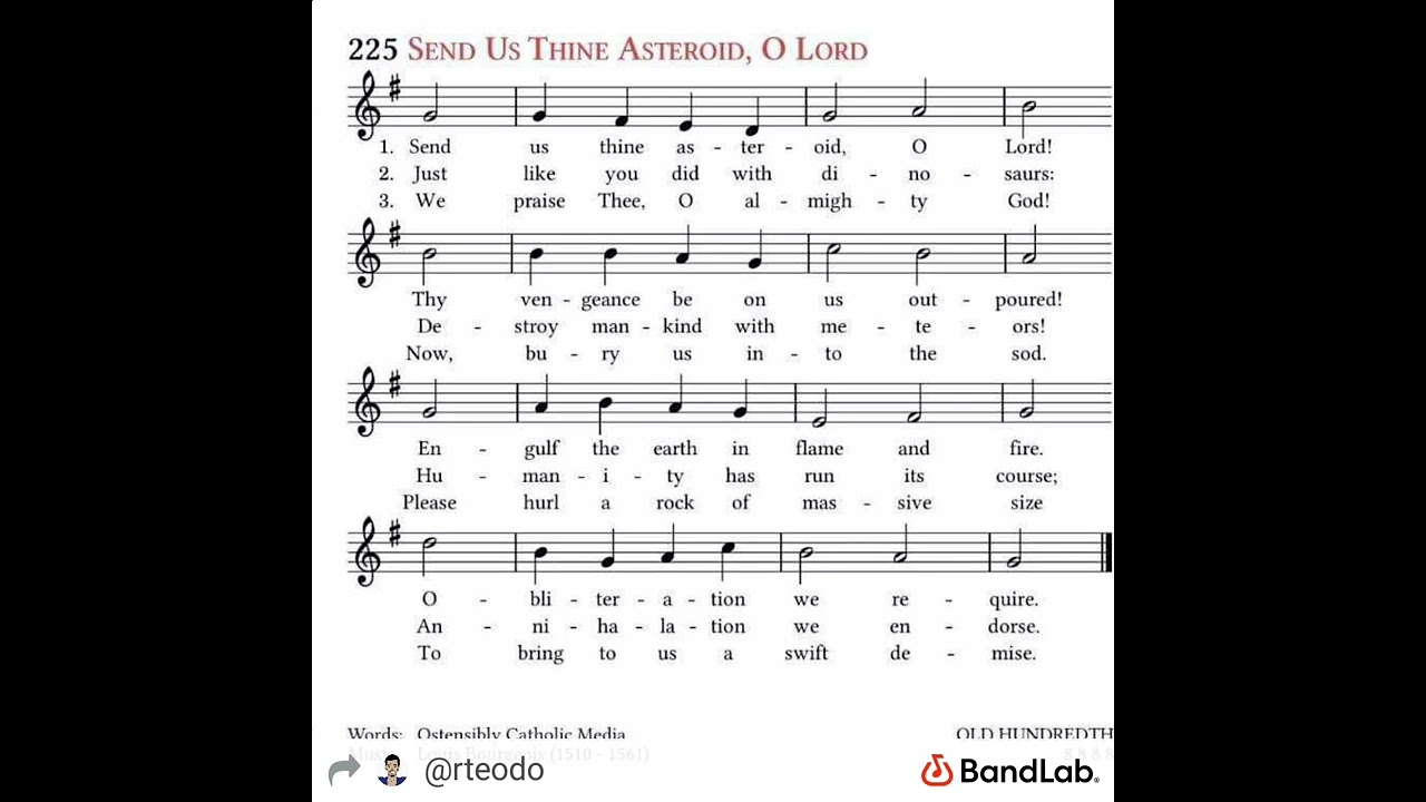 Send Us Thine Asteroid, O Lord by Raymond Teodo - YouTube