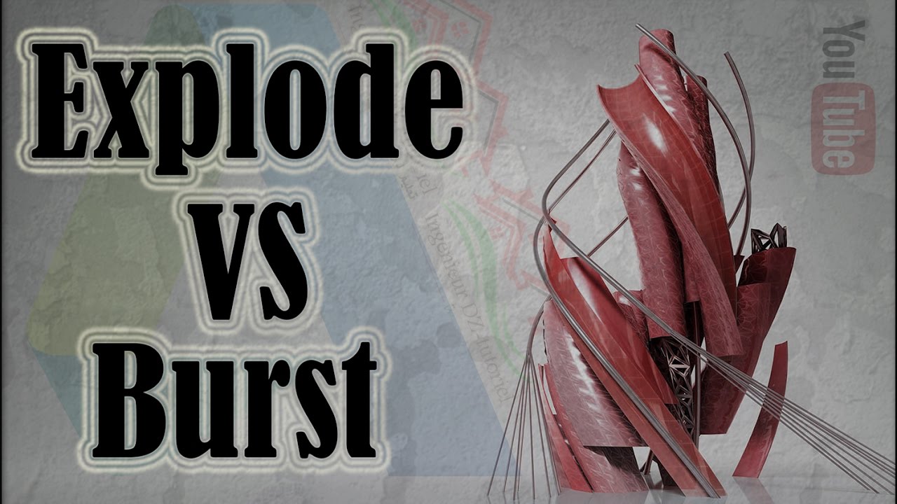 الفرق بين الأمرين Explode و Burst على الأتوكاد (Explode and Burst ...