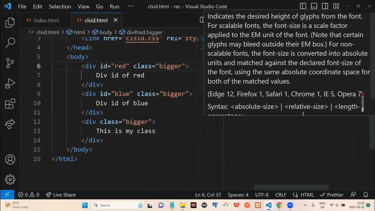 5. IDs and Classes in HTML CSS - Web Design with HTML and CSS - YouTube