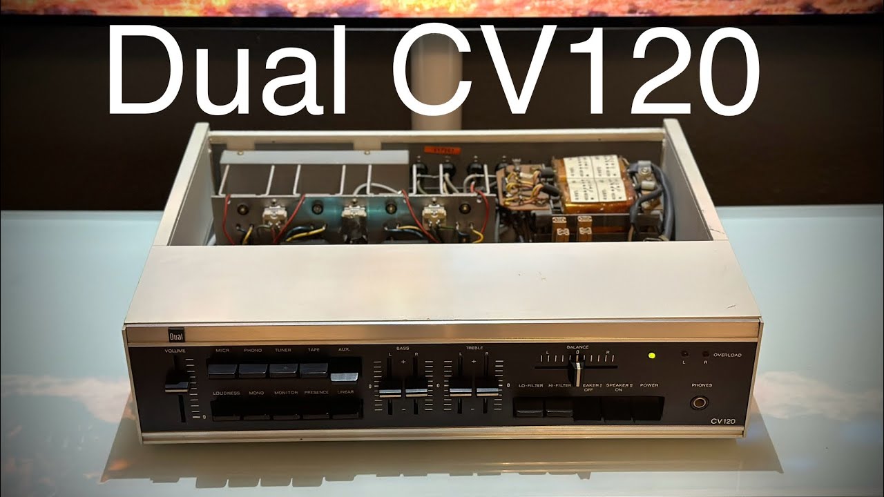 Dual cv 120 amplifier Test - YouTube