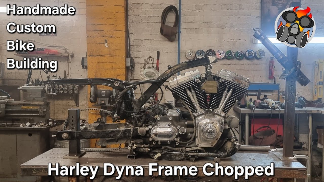 Harley Dyna Springer Chop Pt4 Engineering Frame Handmade Custom Bike ...