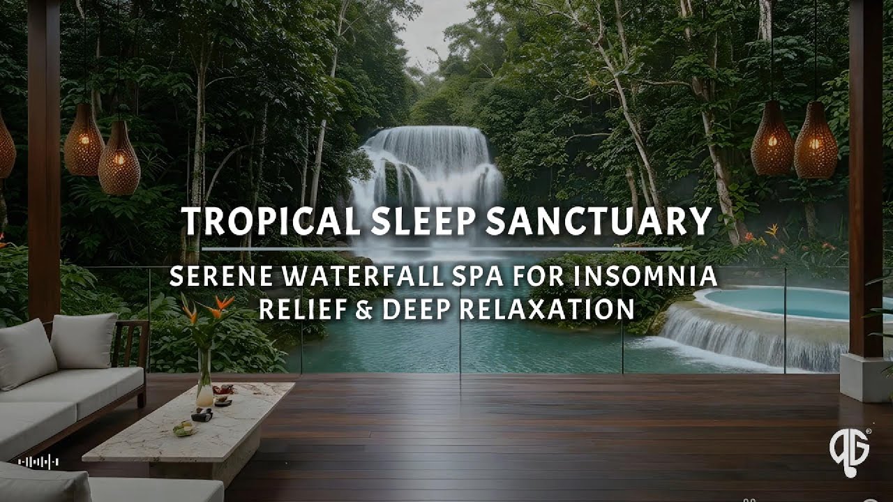 LIVE STREAM - Serene Waterfall Spa for Insomnia Relief & Deep ...