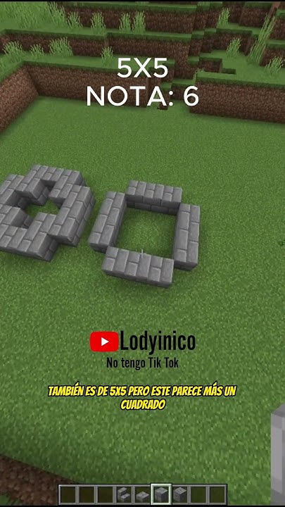 COMO HACER CÍRCULOS DE 5x5 y 7x7 EN MINECRAFT | @Lodyinico #shorts # ...