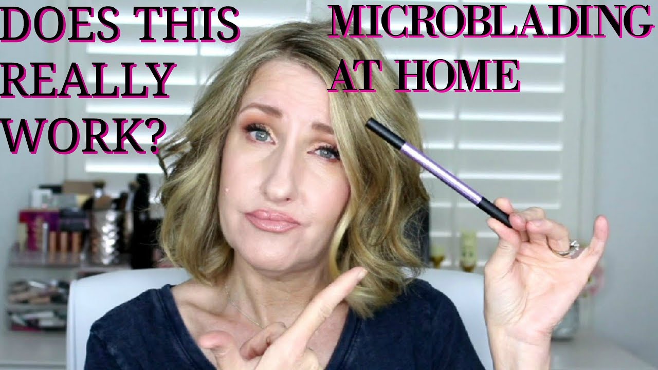 GET A MICROBLADE LOOK AT HOME??? - YouTube