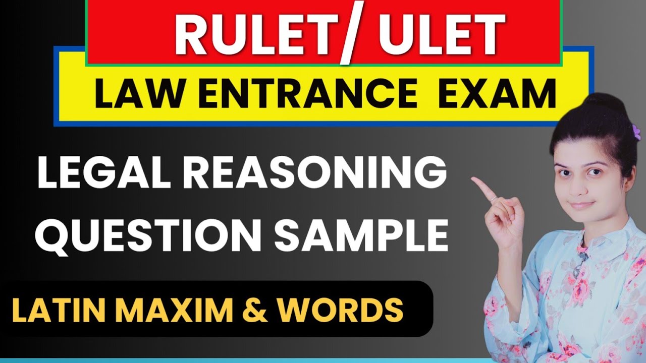 RULET 2025 | ULET 2025 |Legal Reasoning, Latin Maxim Question |RULET ...