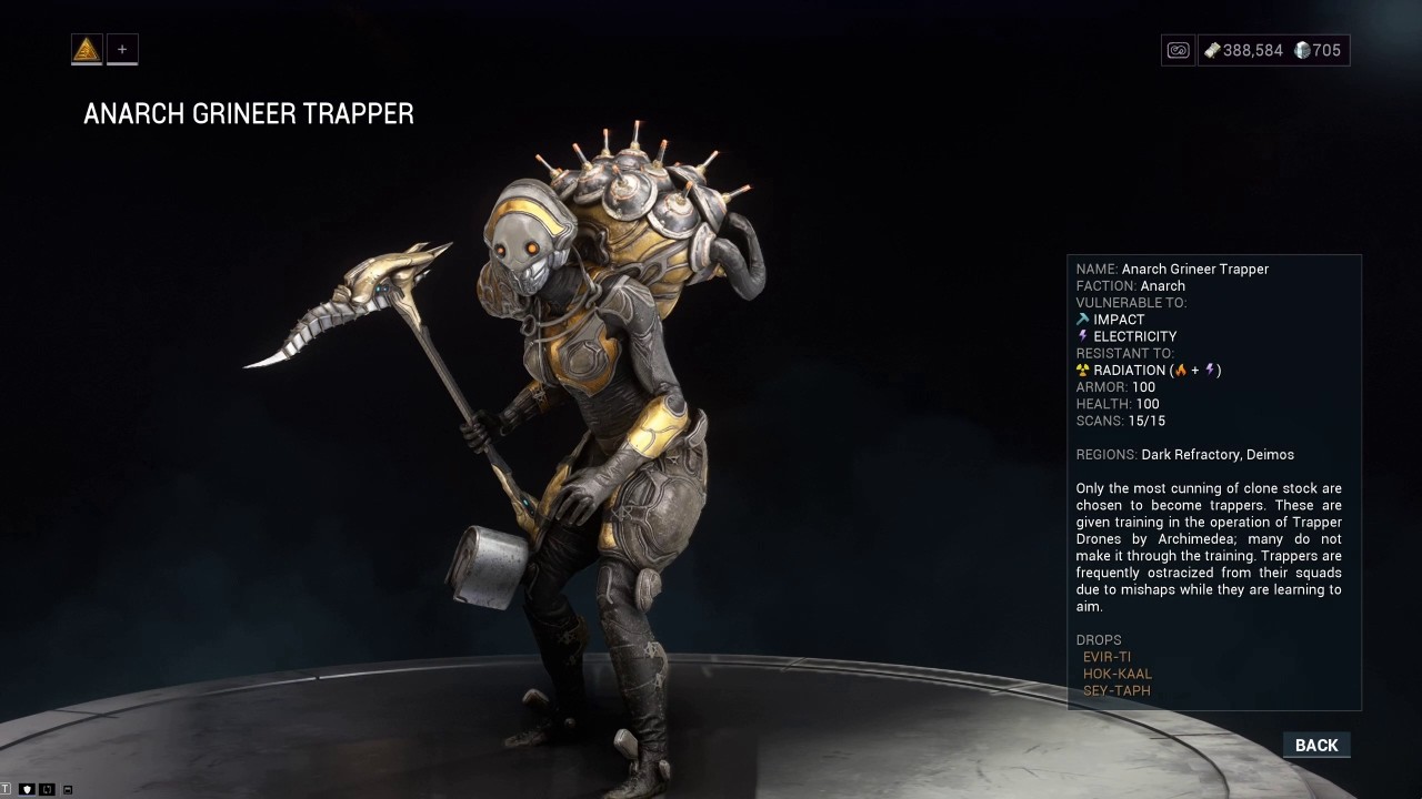 WARFRAME: Anarch Faction (Weaknesses, Resistances & All Enemy Drops ...