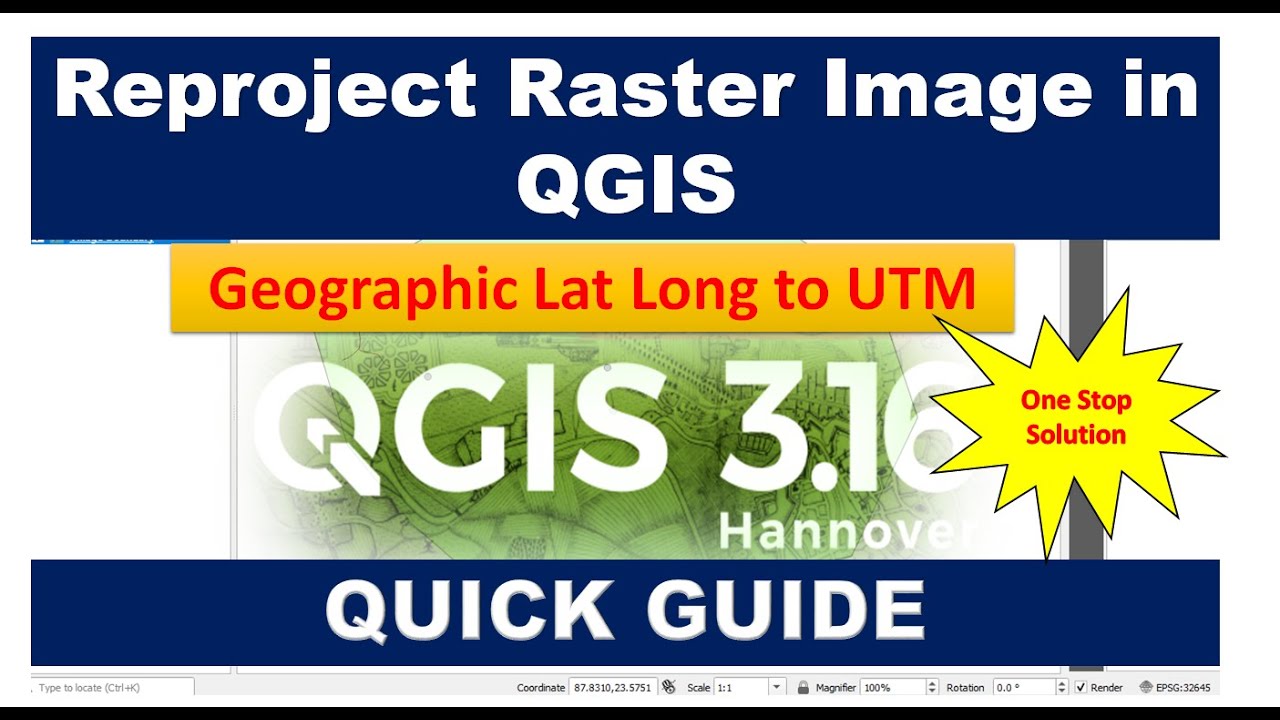 Reproject Raster Data Or Topographical Map In Qgis Step By Step Guide For Beginners Reproject
