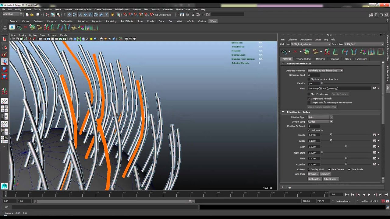 Autodesk Maya XGEN _part1(SplineGuide) - YouTube