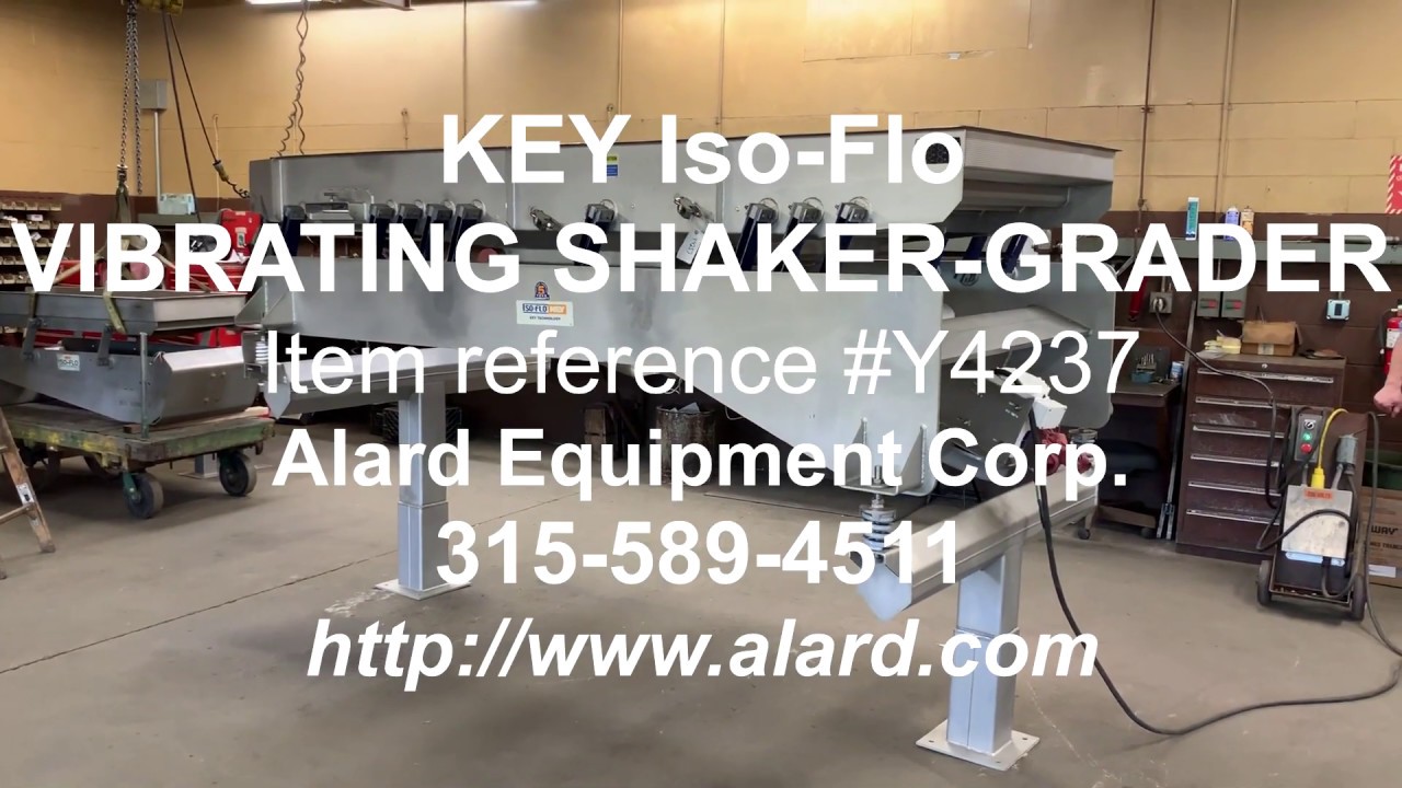 KEY ISO-FLO VIBRATING DEWATERING SHAKER / VIBRATORY GRADER EVEN FEED ...
