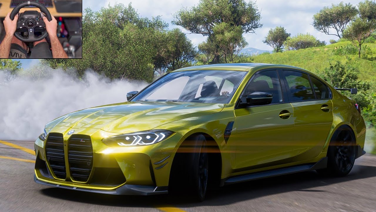2021 BMW M3 G80 685 hp - Forza Horizon 5 - Logitech G920 gameplay - YouTube
