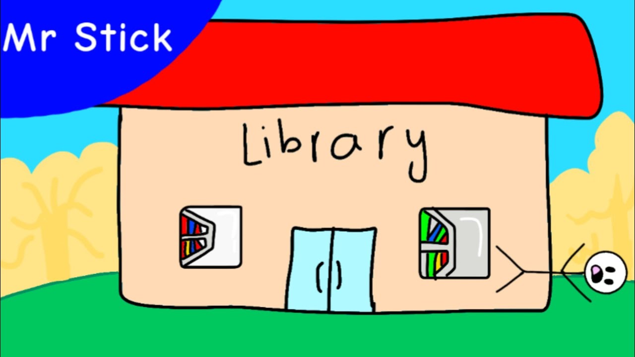 Mr Stick gets kicked out from the library | Mr Stick - YouTube