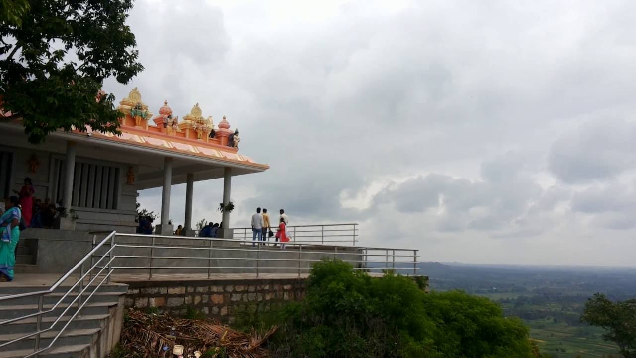 Panaromic view from hill temple Mavinakere Bettada Sri Ranganatha - YouTube