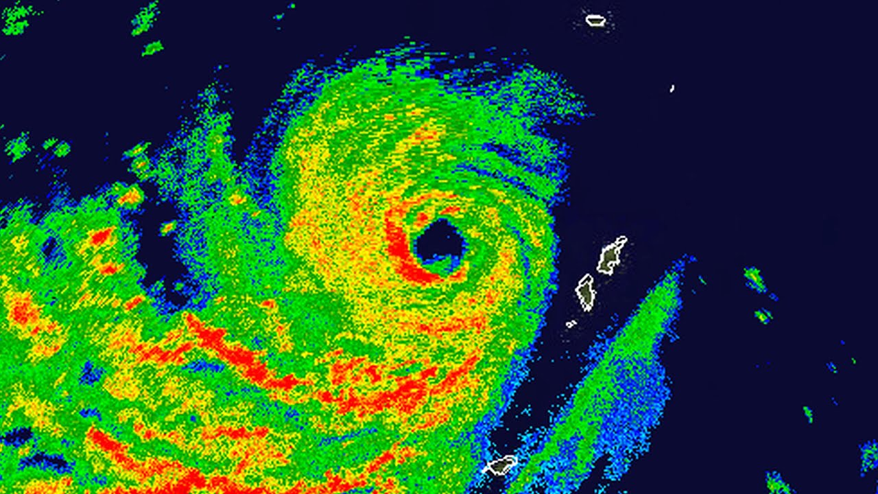 60-hour Guam Radar Loop of Typhoon Bolaven (2023) - YouTube