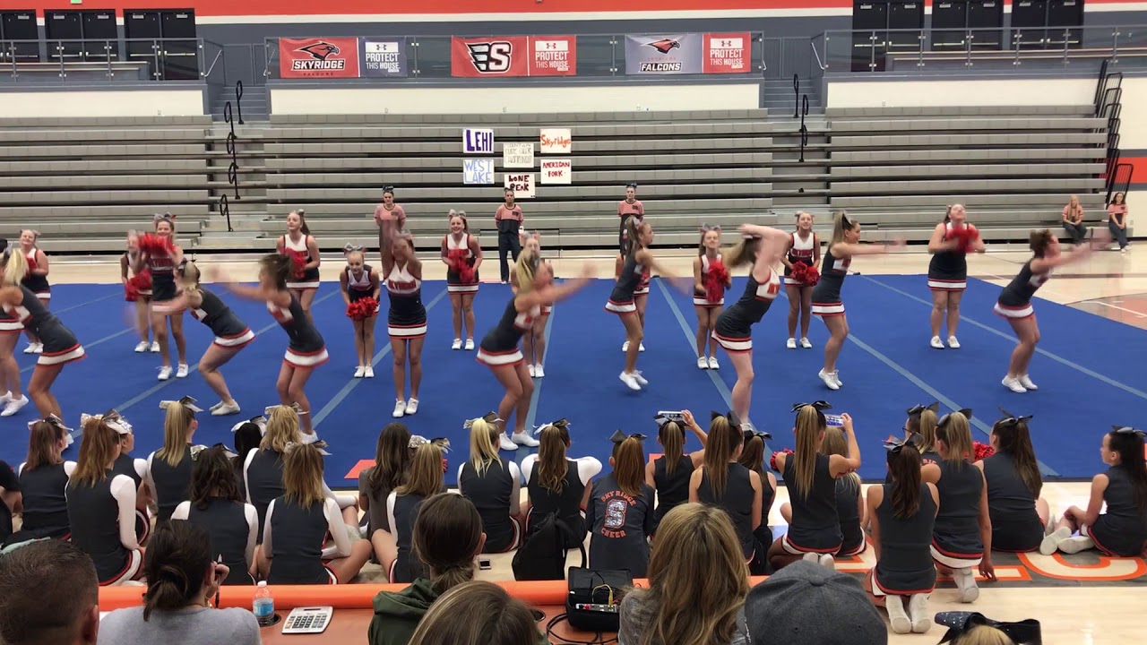 Skyridge 8th grade cheer competition - YouTube