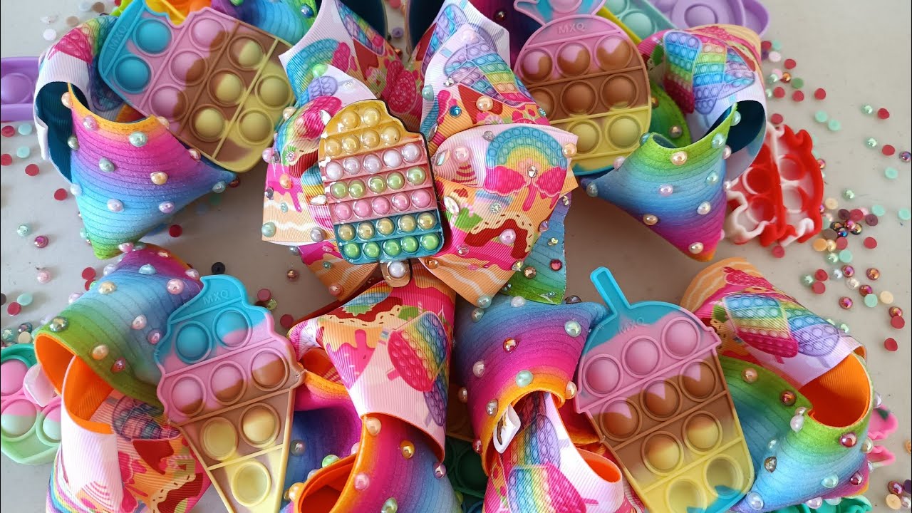 moño pop it!! #popit #manualidades #diy #moñologas #moños - YouTube