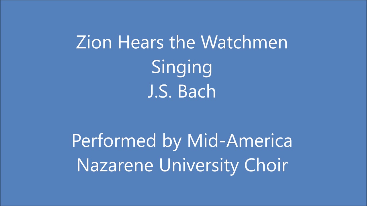 Zion Hears the Watchmen Singing - YouTube