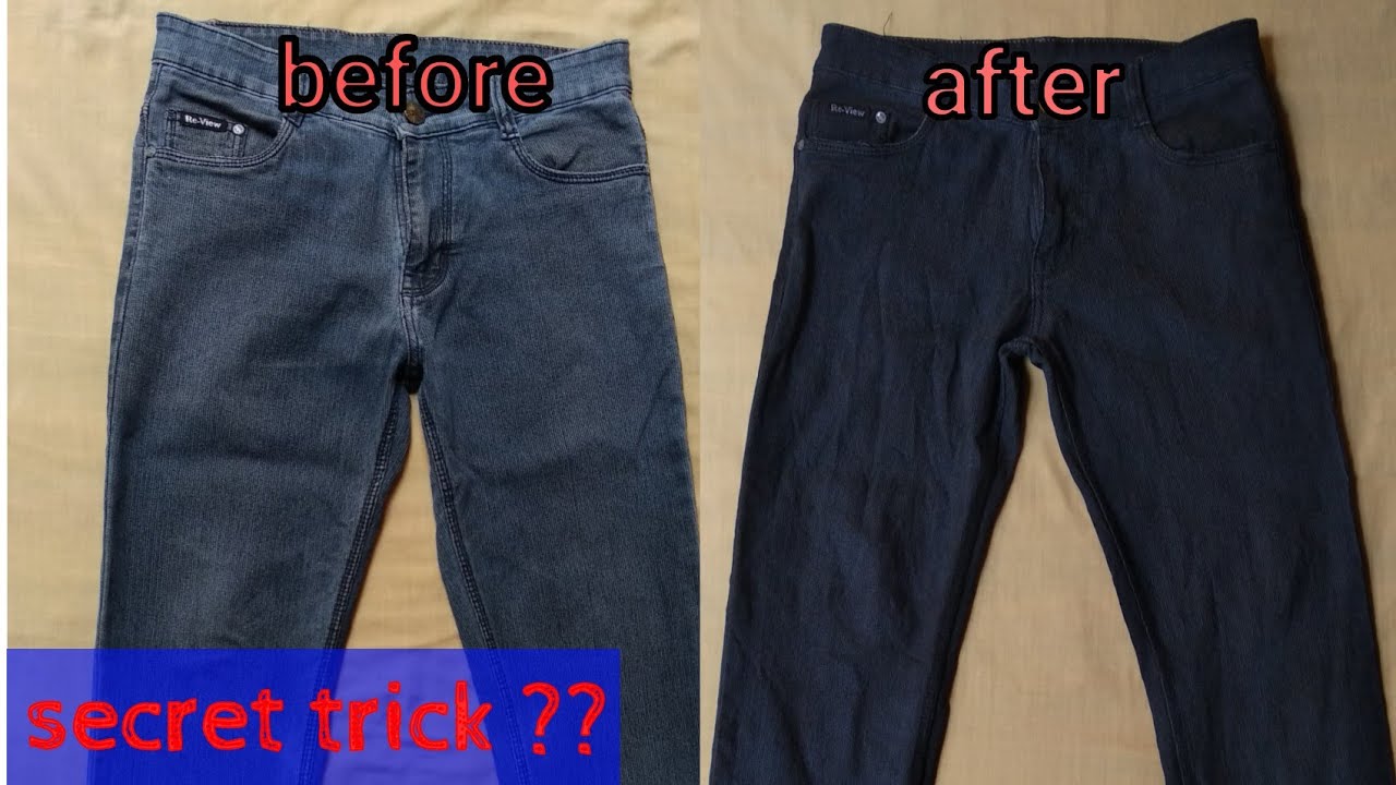 Old clothes as new after color at home how to make old Jens as new just ...