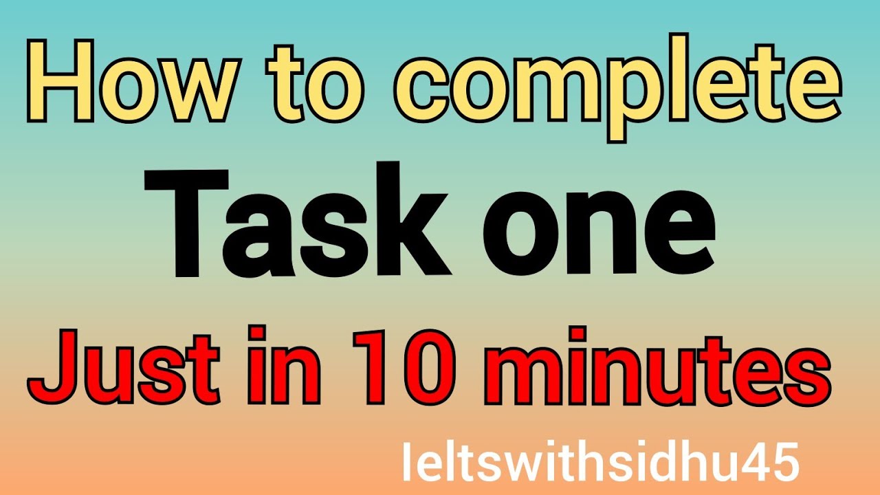 How to complete writing task one in just ten minutes || #ielts # ...