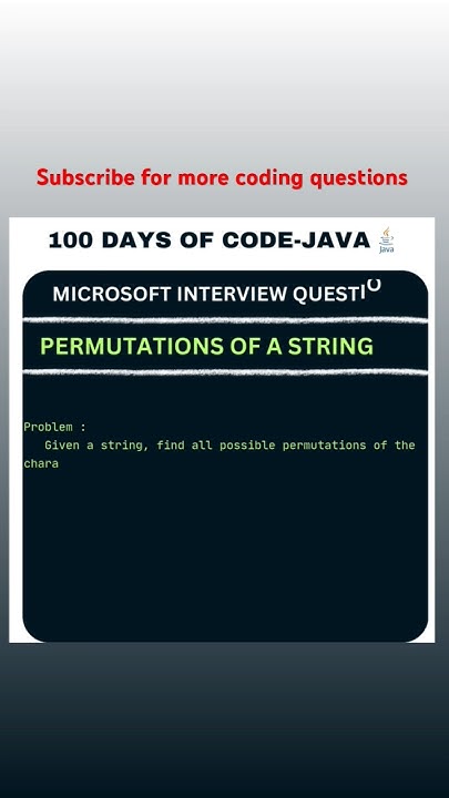 Do you want to Ace your coding interview in #faang companie subscribe for daily interview ...