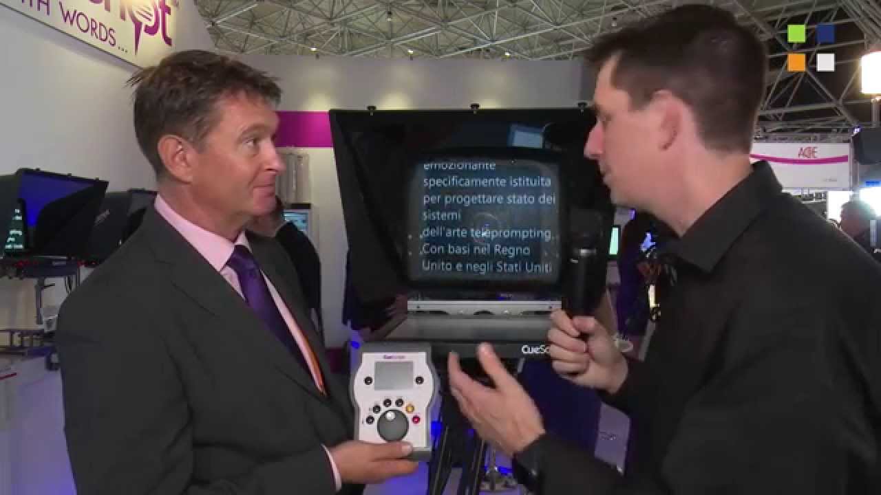 CueScript EMC prompter and control surface at IBC 2014 - YouTube