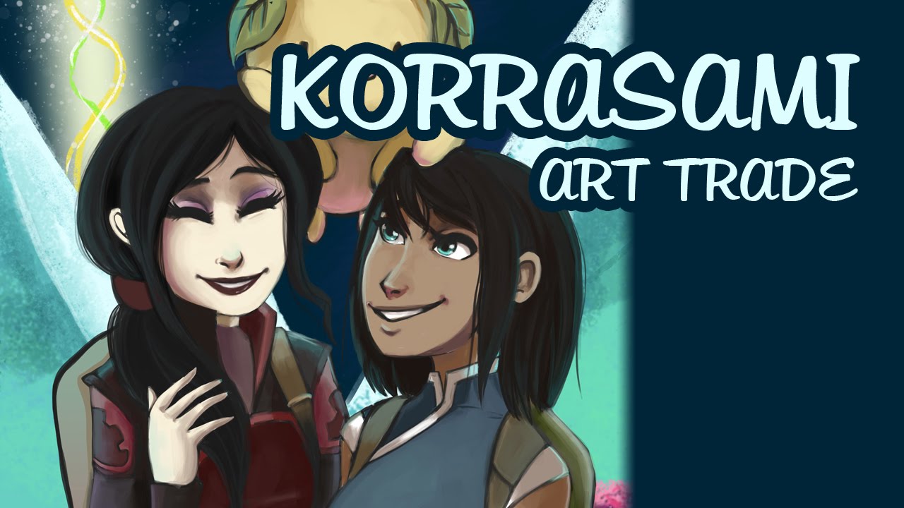 ³˘) Korrasami Art Trade - Digital Timelapse (´ `ʃƪ)♡ - YouTube