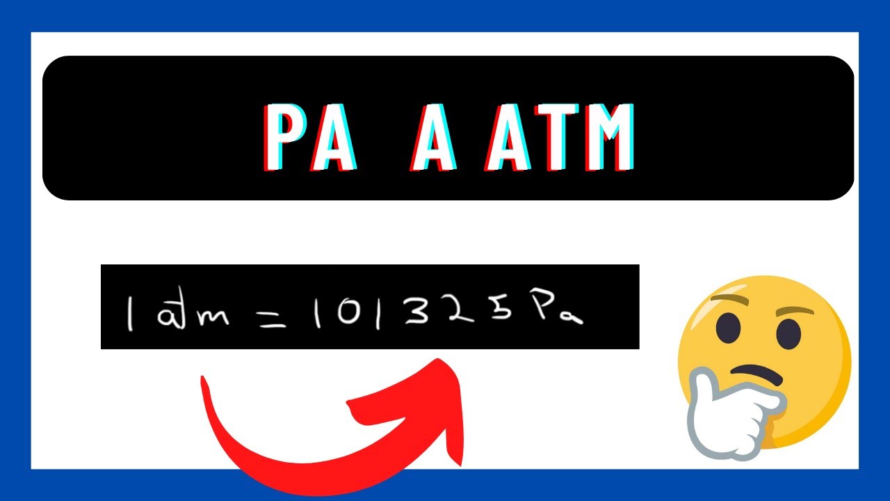 Convertir Pascales A Atmosferas YouTube Convertir Pascales A Atmosferas YouTube
