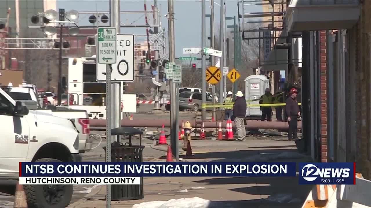 NTSB takes failed gas line pipe ripped from Hutch street - YouTube